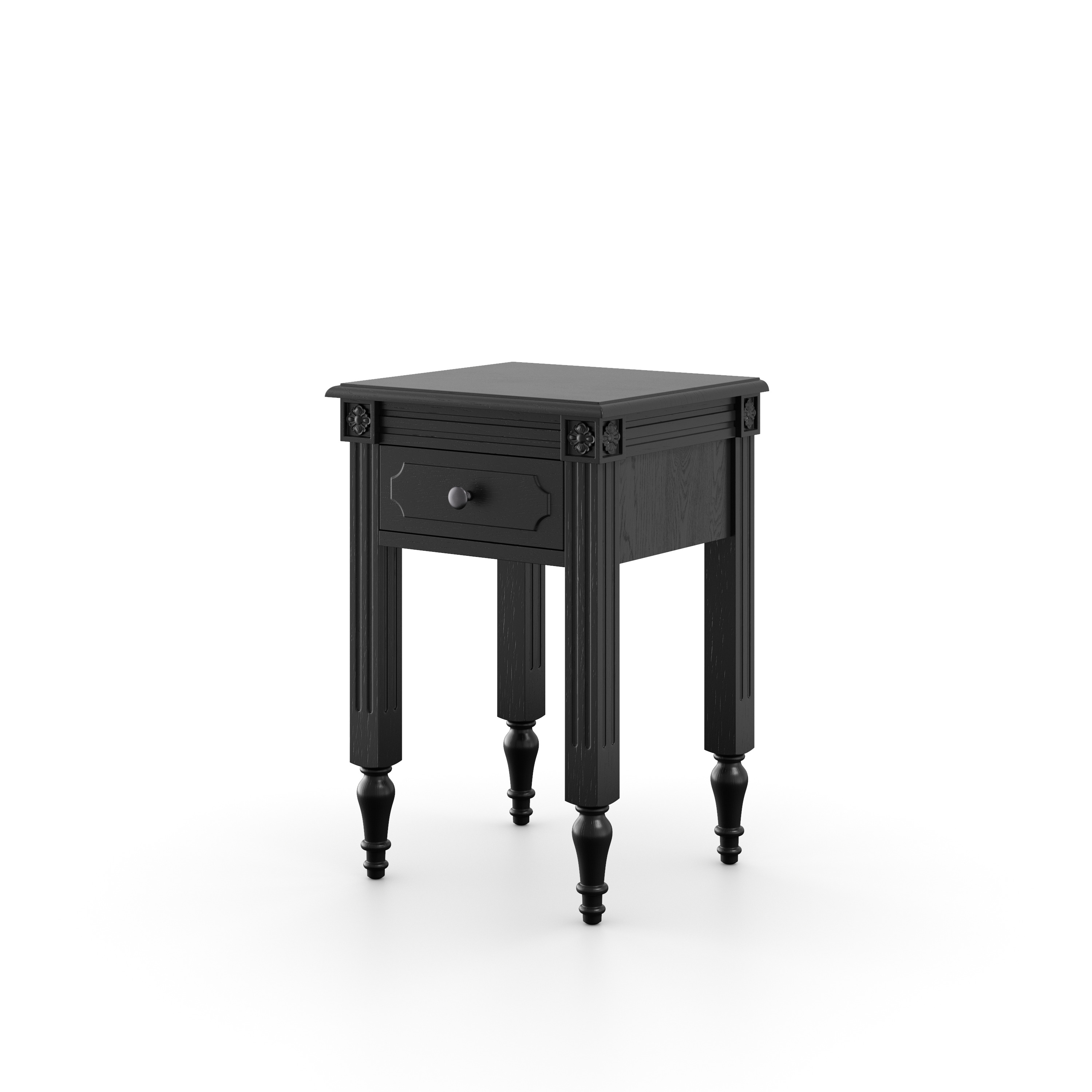 Casterton Bedside Table | Feather & Black