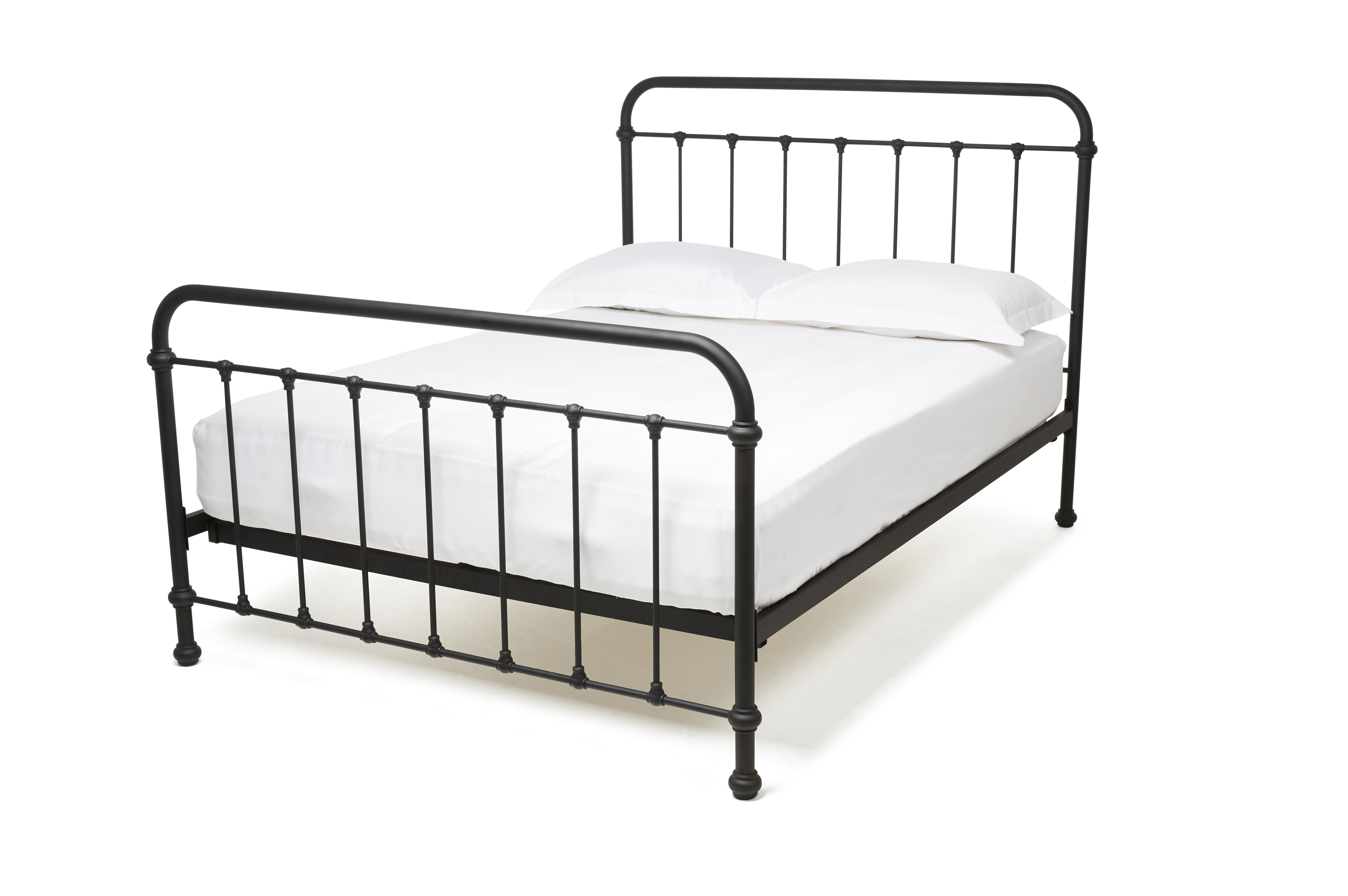 Oliver Bed | Single, Small Double, Double & King Size | Feather & Black